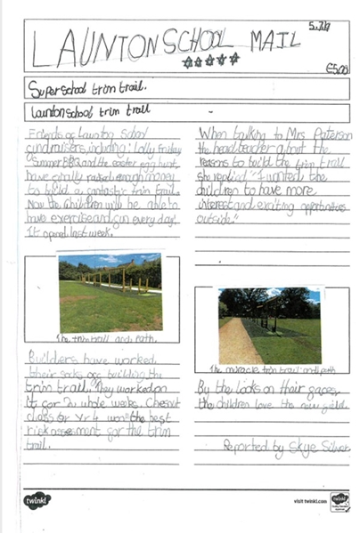 Launton Church of England Primary School - Launton School Newspaper